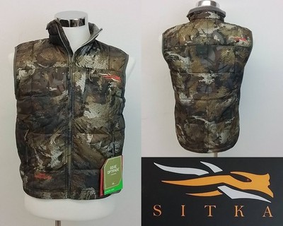Sitka Fahrenheit Down Vest Men's S Waterfowl Timber Camo Hunting NWT # ...