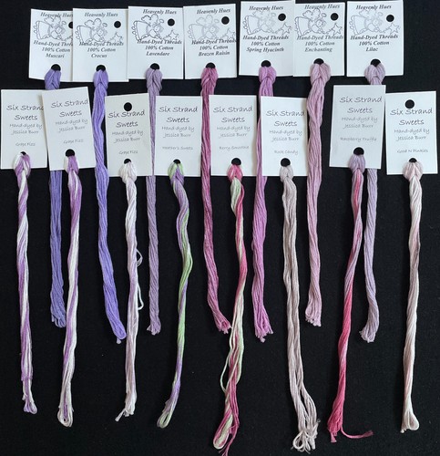 15xNeedlepoint/Embroidery THREAD SIX STRAND SWEETS+HEAVEN HUES OD 6ply ...