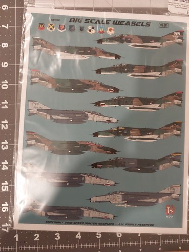 Revell Speed Hunter Graphics 1/32 Decals F-4G Wild Weasels, Model 32012 ...