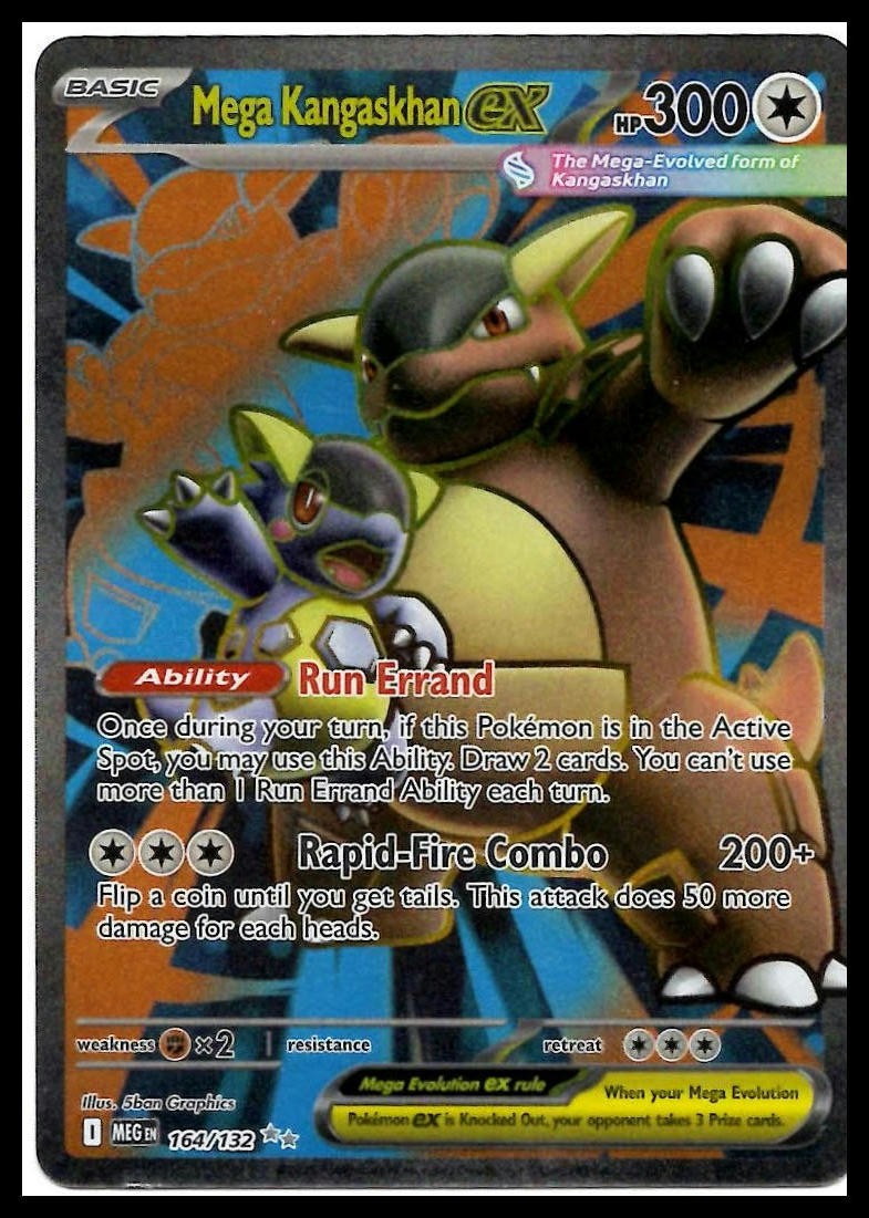 Mega Kangaskhan ex 164/188 | Ultra rare card | Mega Evolution Base