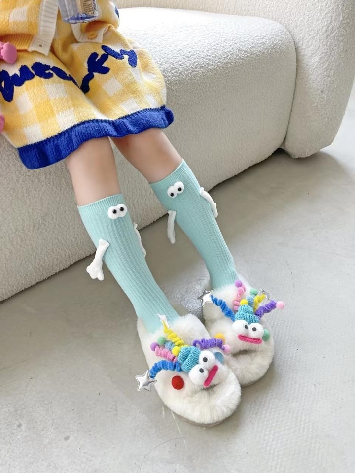 Kids Crazy Silly Holding Hands Socks Funny Magnetic Hand Socks for ...