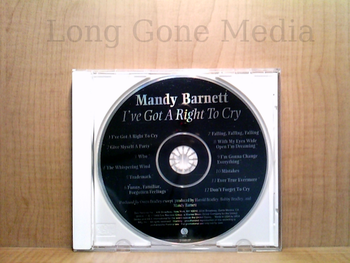 I've Got A Right To Cry by Mandy Barnett (CD, Promo, 1998, Sire) | eBay