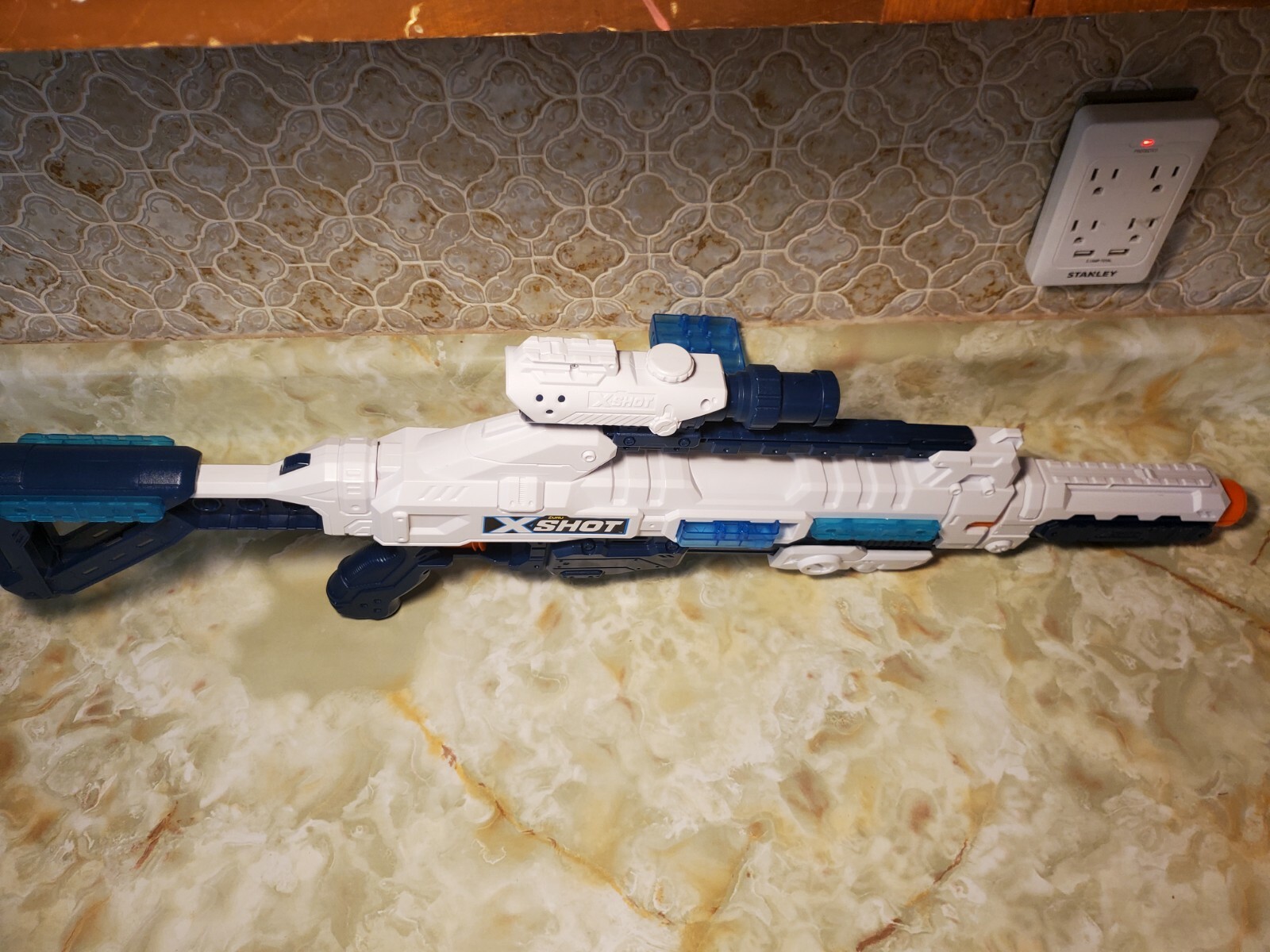 Zuru XSHOT- Sniper Rifle w/ Scope, 10 shot Mag, Pump Action. 32" ~ Hard ...