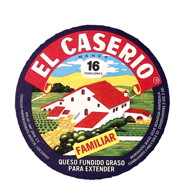 El Caserio Familiar PROCESSED CHEESE FOR SPREADING Vintage Label 4" | eBay