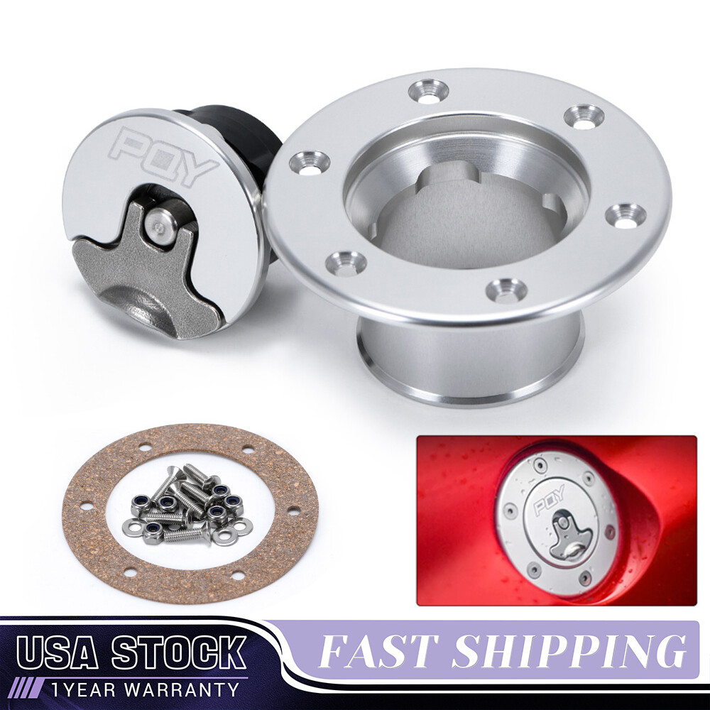 Stainless steel Fuel Filler Neck Up Gas With Flush Mount 6 bolt Open ID ...