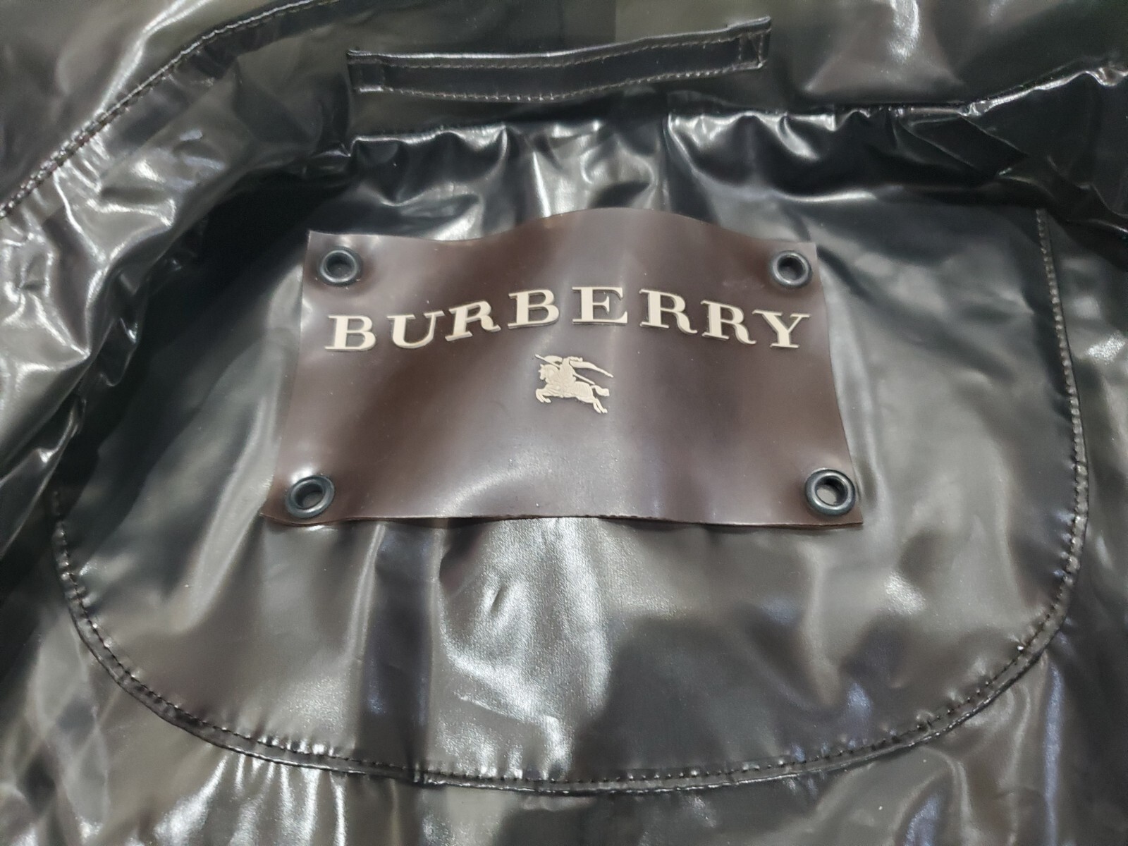 RARE Sample Burberry Mac Plastic See Through Size 10-… - Gem