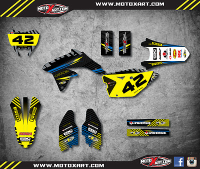 Suzuki RMX 450 2010 - 2016 Full custom sticker kit FACTORY Style ...