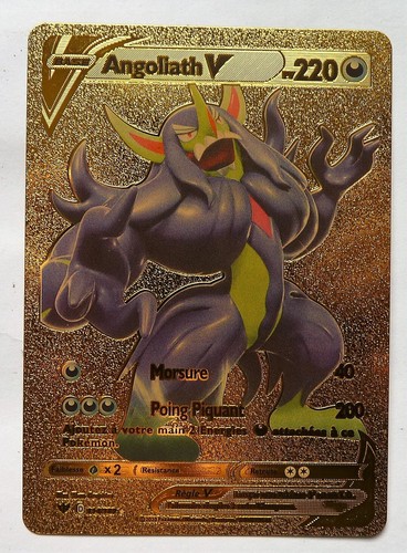 Carte Pokémon Doré - FRANCE - Neuf - angoliath V | eBay