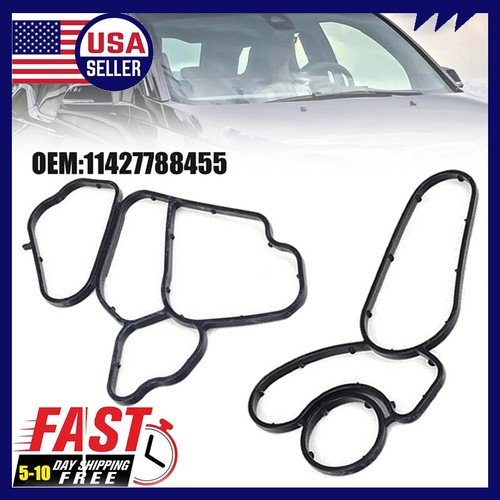 Oil Filter Housing Gasket #11427788455 #11427788463 For BMW E46 E90 X5 ...
