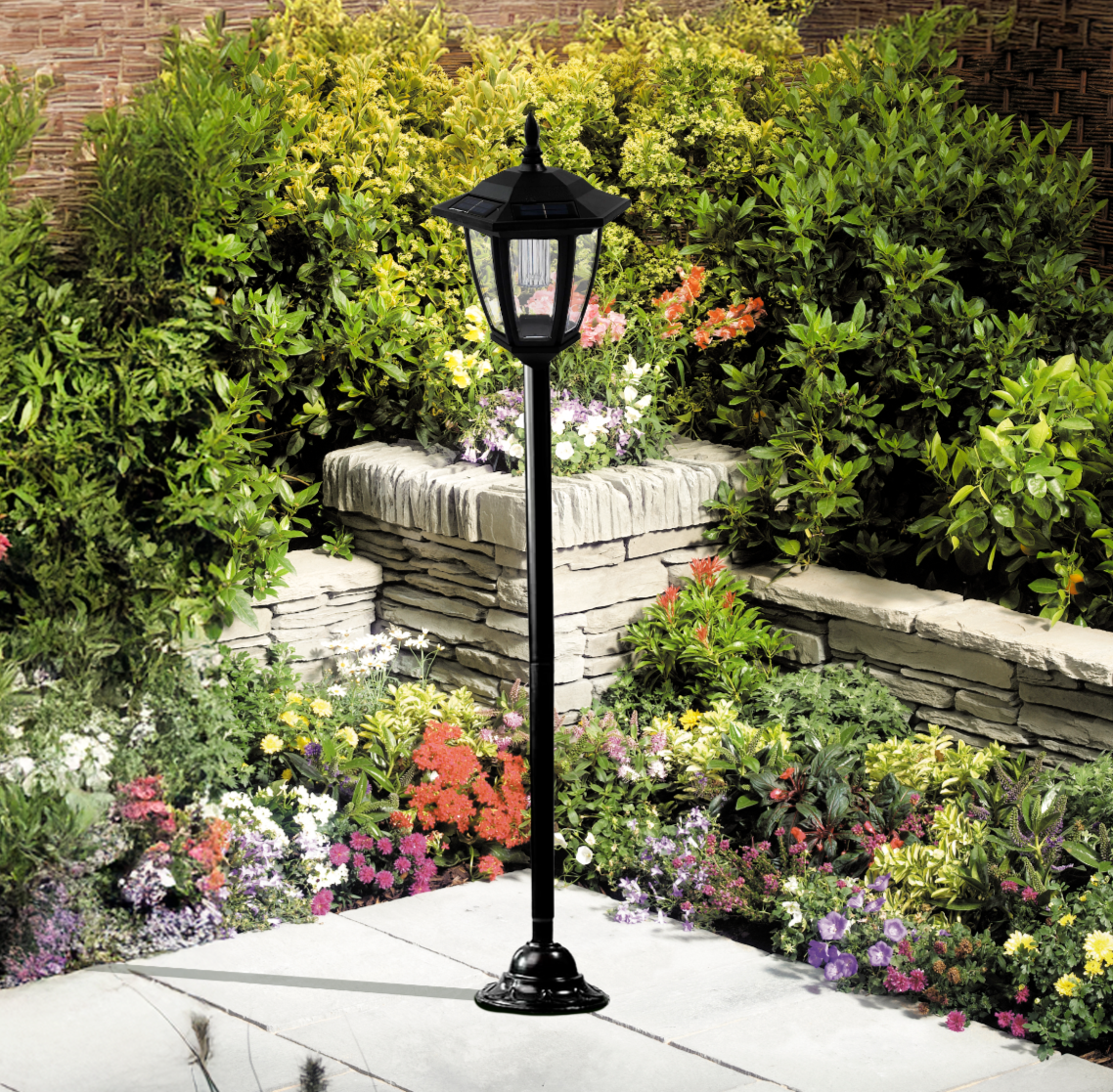Solar Driveway Pole Lights Outdoor Lamp Post Light Hardwired Street