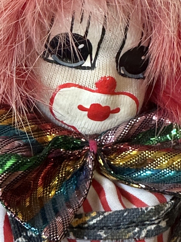 Vintage 1980's Q-Tee Clowns Lot of 2 Collectibles Hand Crafted Dolls ...