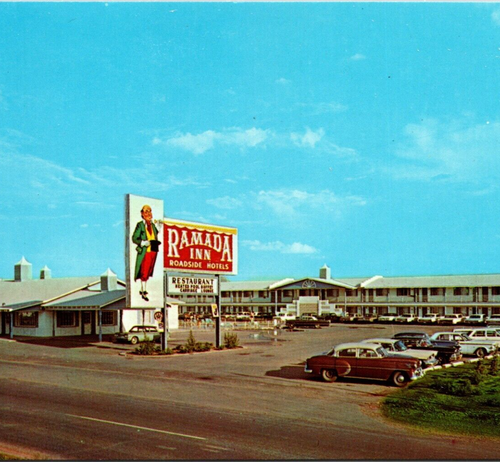 Ramada Inn Tucumcari New Mexico GREAT SIGN LONG BOY BEDS! Vintage ...