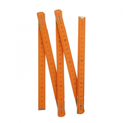 Folding Wooden Ruler Double Sided Metric Scale for Drawing Carpenters ...