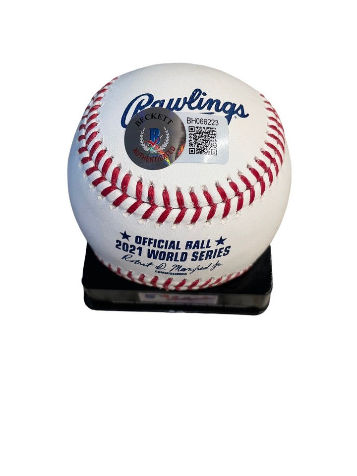 Tyler Matzek Signed Baseball World Series Champions Atlanta Braves ...