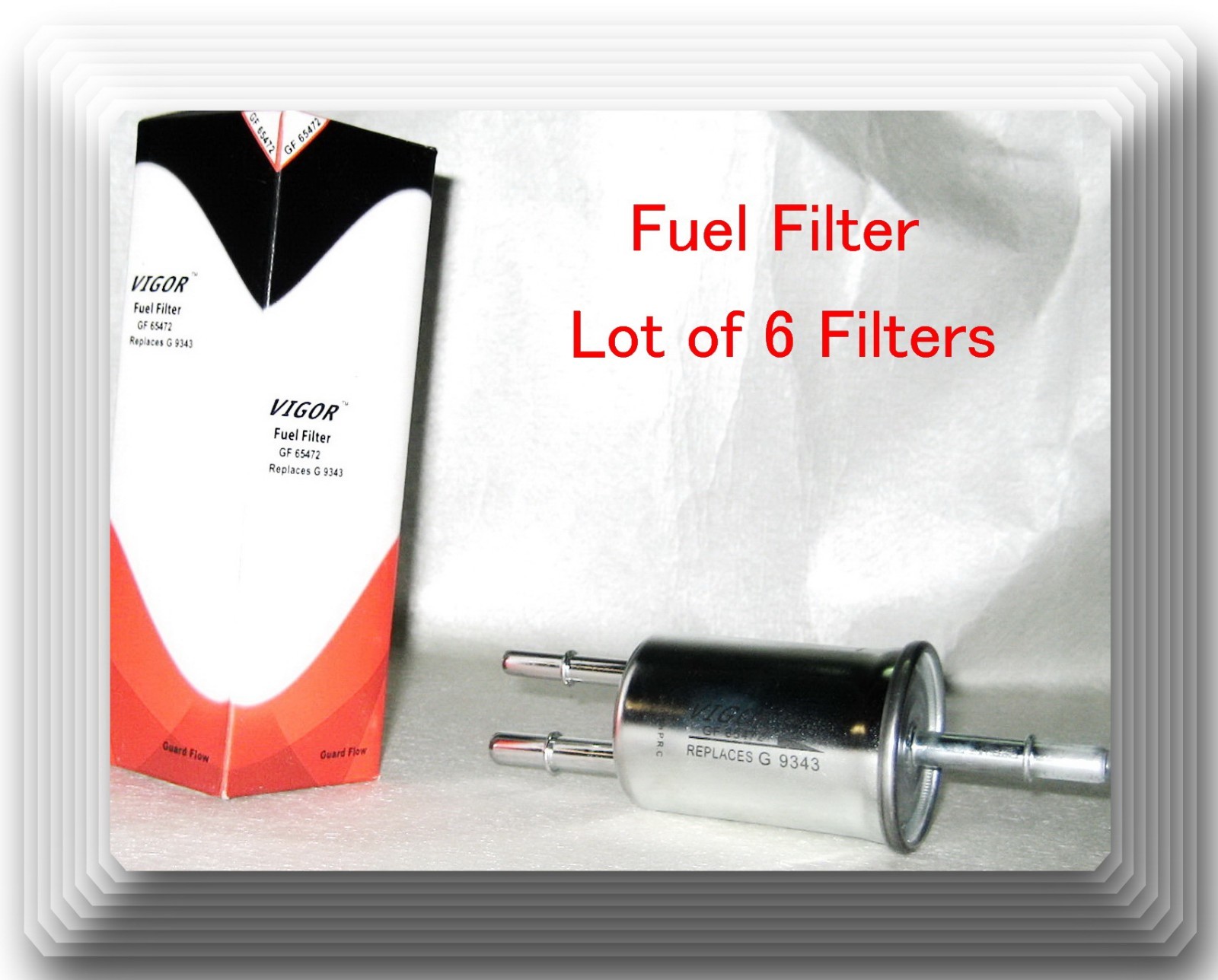 Lot of 6 Fuel Filter F65472 G9343 Fits: Ford Lincoln Mazda & Mercury | eBay