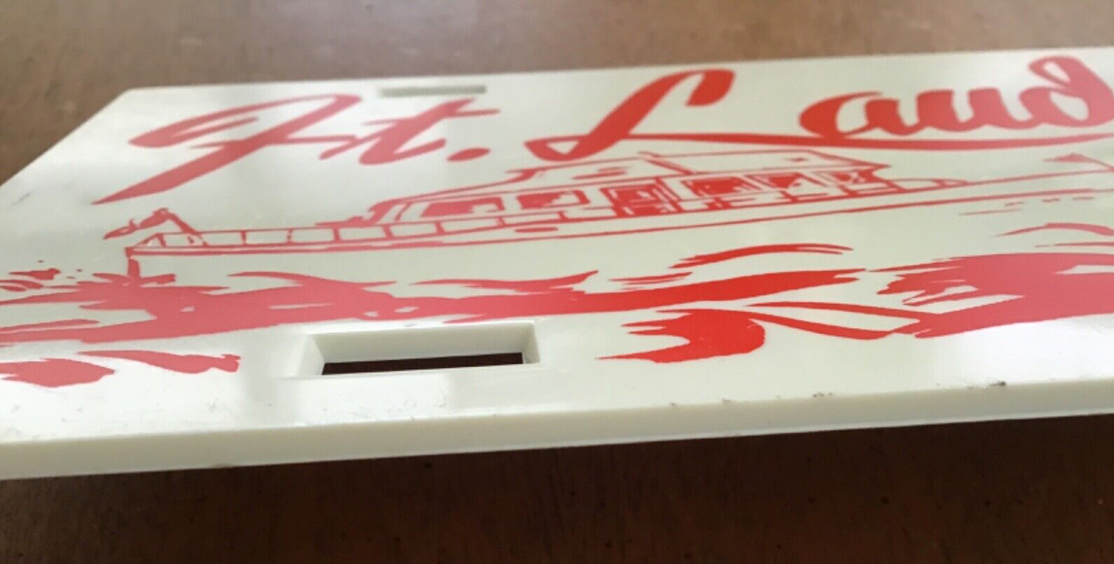Ft. Lauderdale Florida License Plate PLASTIC Booster vintage souvenir ...