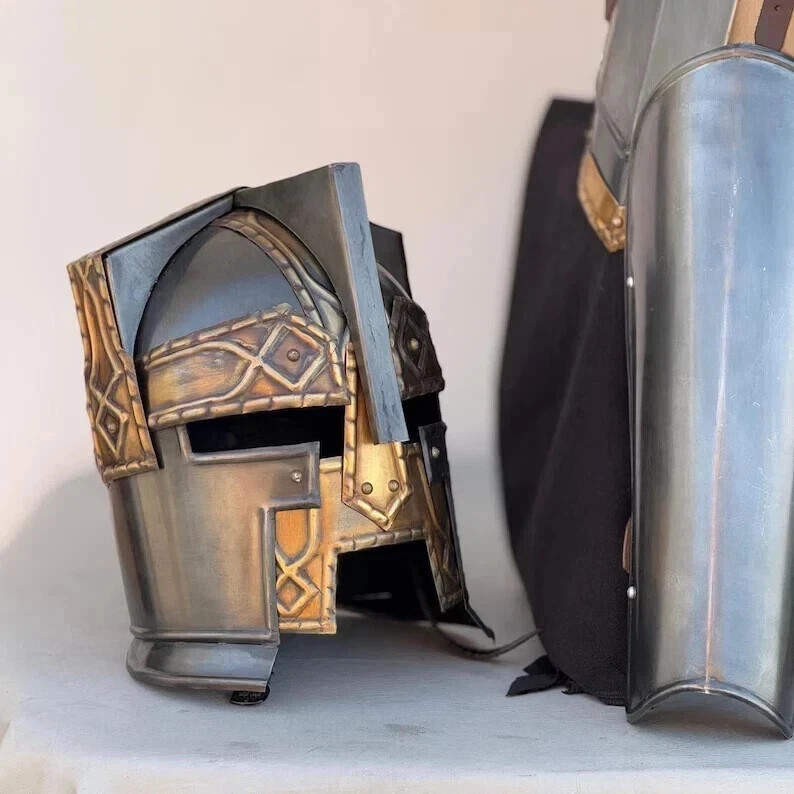 Full Body Armor Cosplay & Larp LOTR Moria Dwarfan DesignSteel Knight ...