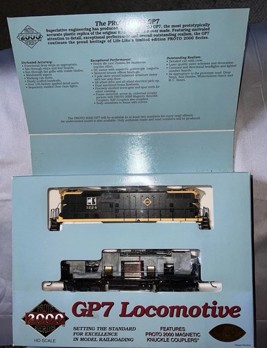 Proto GP7 2000 HO Scale Erie Locomotive 23560 #1224 | eBay