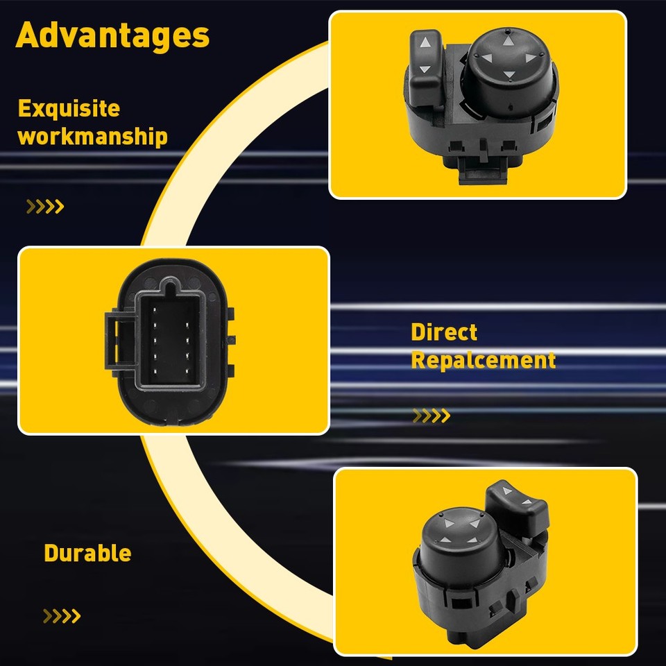 Mirror Switch Front Driver Left Side for Chevrolet HHR Impala Malibu ...