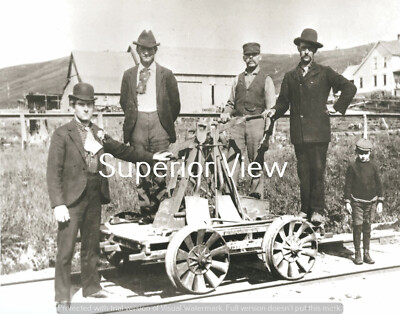 Old Time Railroad Handcar Railroad Track Hand Pump Car Vintage Hand Car ...