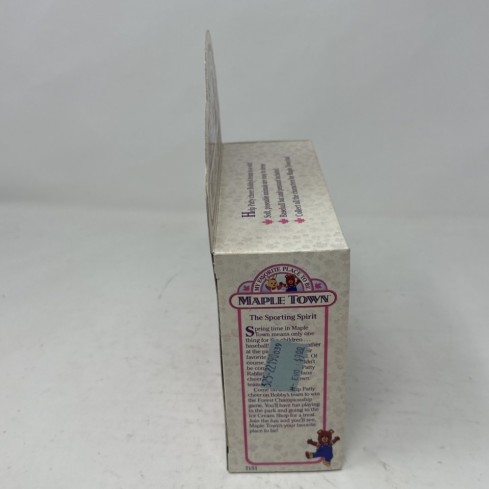 Maple Town Patty Rabbit & Bobby Bear Love Sports Tonka 1988 New In Box ...