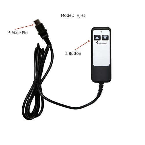 Leggett and Platt Series Adjustable Bed Richmat 5 Pin Wired Remote ...