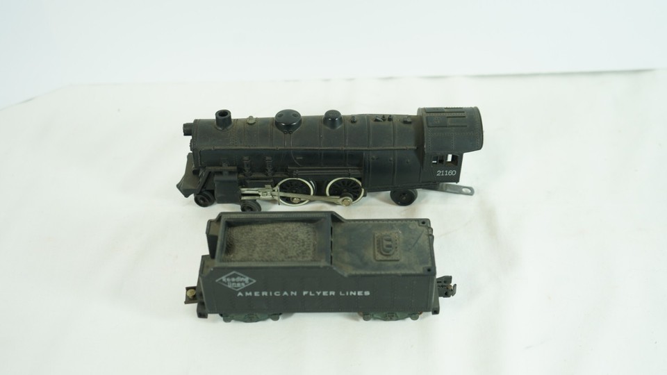 American Flyer Lines S Gauge 4-4-2 Steam Engine 21160 & Reading Lines ...