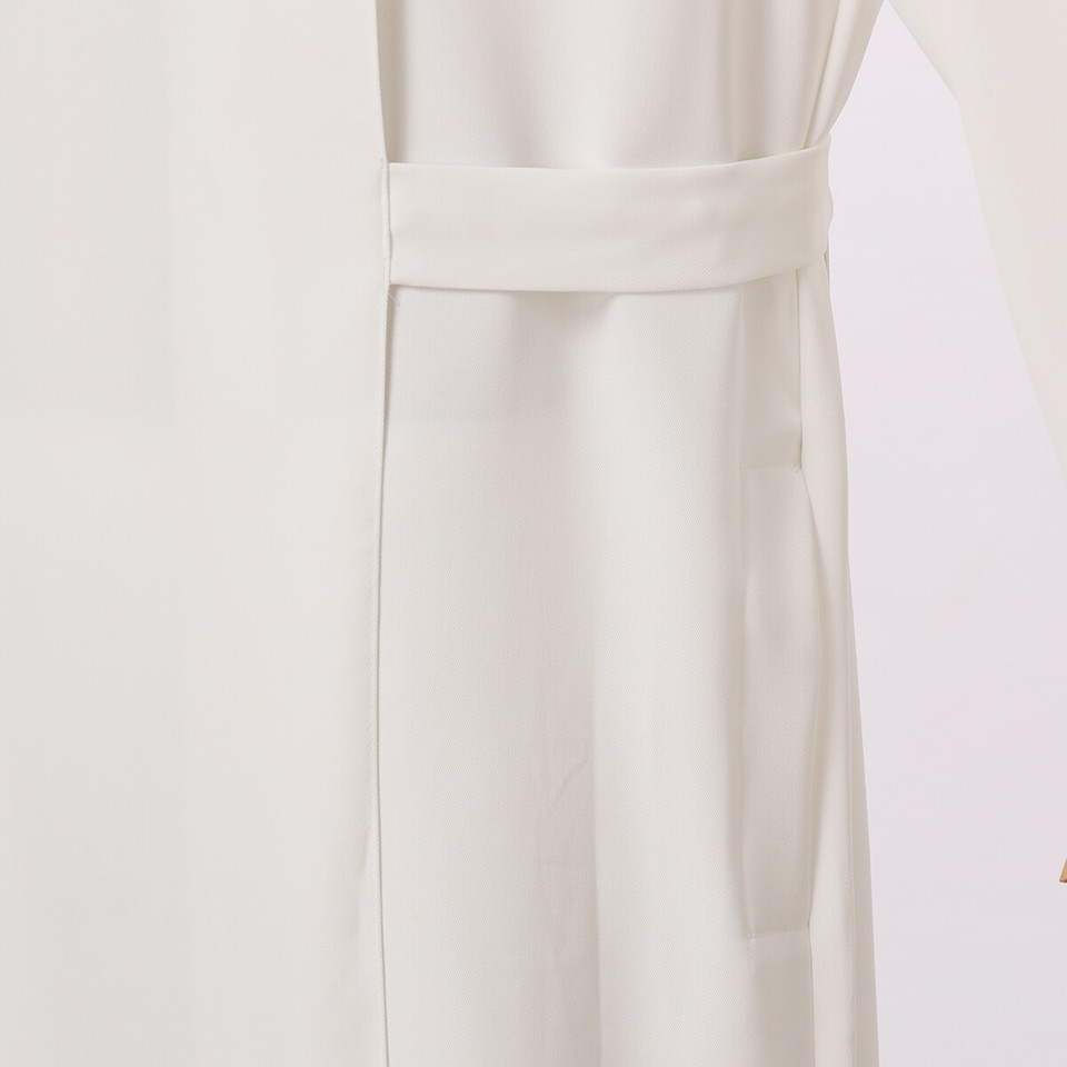 Christian Catholic Priest Pleated Alb Clergy Ivory White Robe Pastor ...