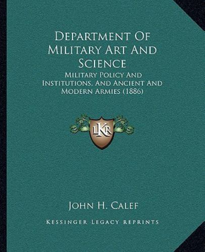 Department of Military Art and Science : Military Policy and ...