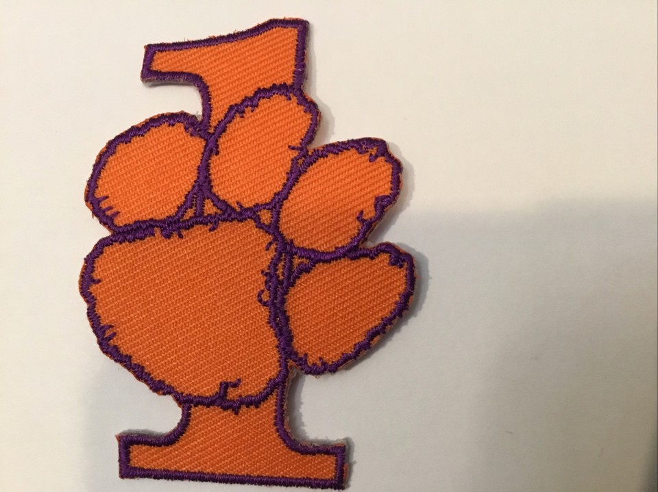 Clemson University tigers VINTAGE EMBROIDERED IRON - Sew ON PATCH 2.5 ...