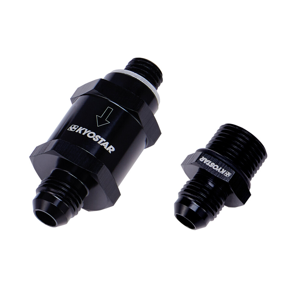 6AN One Way Check Valve +Inlet Fitting with E85 044 Fuel Pump M12x1.5MM ...