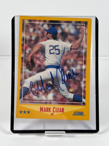 SIGNED 1988 Score - #446 Mark Clear AUTOGRAPH AUTO | eBay