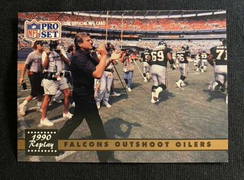 1991 NFL Pro Set Football 1990 Replay #325 Falcons Outshoot Oilers | eBay