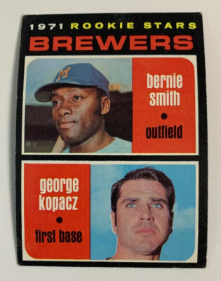 1971 Bernie Smith # 204 Rookie Stars RC Milwaukee Brewers Topps ...