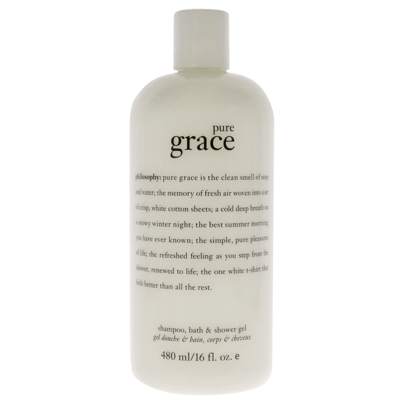 Pure Grace Shampoo, Bath Shower Gel by Philosophy for Unisex - 16 oz ...