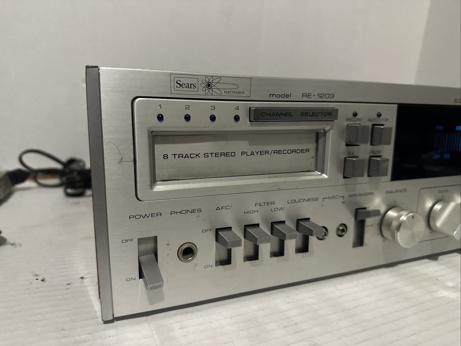 Vintage Sears electronics casseiver receiver + 8-track deck please read ...