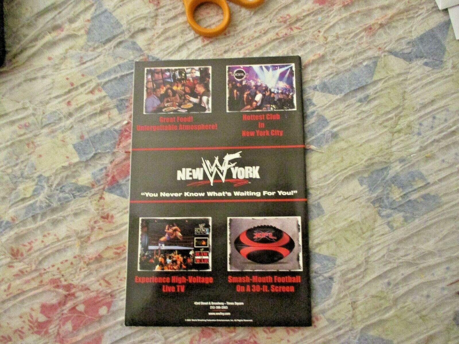 2001 NEW YORK/NEW JERSEY HITMEN MEDIA GUIDE Yearbook XFL Football ...