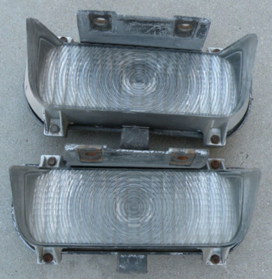1 BUICK RIVIERA FRONT BUMPER LIGHT TURN SIGNAL PARKING LAMP LENS 1970 ...
