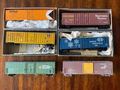 HO Box Car Mixed Lot of 6 Cars Union Southern Pacific Christmas 1976 CP ...