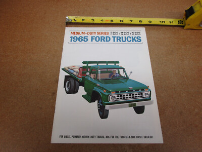1965 Ford truck F500 F600 Tilt Cab C550 C600 N500 sales brochure 8pg ...