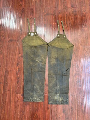 Vintage CC Filson Tin Cloth Waxed Chaps Regular Size | eBay