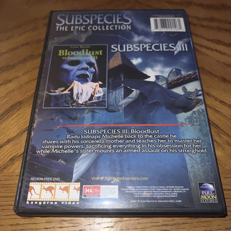 🔥Bloodlust Subspecies III (DVD, 2011) 🔥RARE HORROR | eBay
