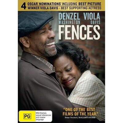 Fences (DVD, 2016) PAL Region 4 (Denzel Washington, Viola Davis) NEW ...