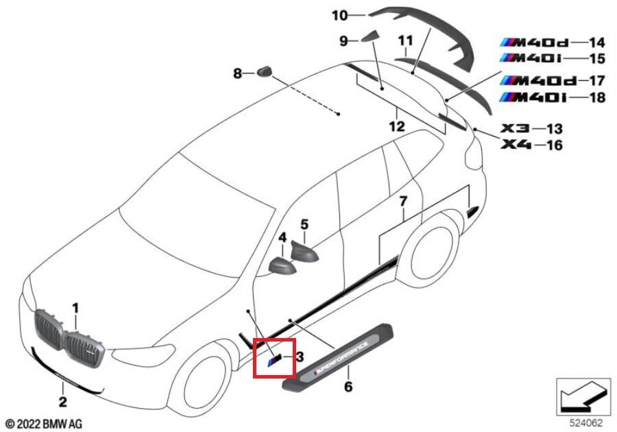 BMW GENUINE M Black Logo LETTERING EMBLEM BADGE SET 51145A4B372 NEW | eBay