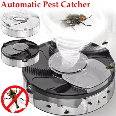 USB Flytrap Automatic Fly Catcher Pest Catcher Fly Killer Electric Fly ...