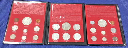 U.S. 20th Century Type Coin Set in Display folder 24 COIN SET w/ 12 ...