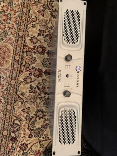 Crown X2000 '2 x 450' W Stereo Power Amplifier , Used , Good working ...