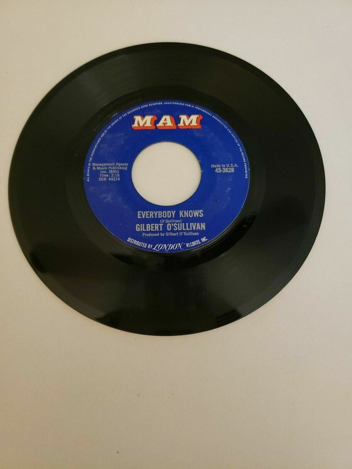 Gilbert O'Sullivan - Out of the Question - London (45RPM 7”Single)(J606 ...