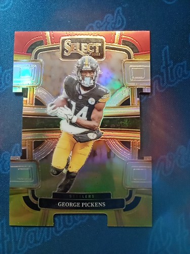 2023 Select Football George Pickens Red Yellow Concourse Die Cut ...