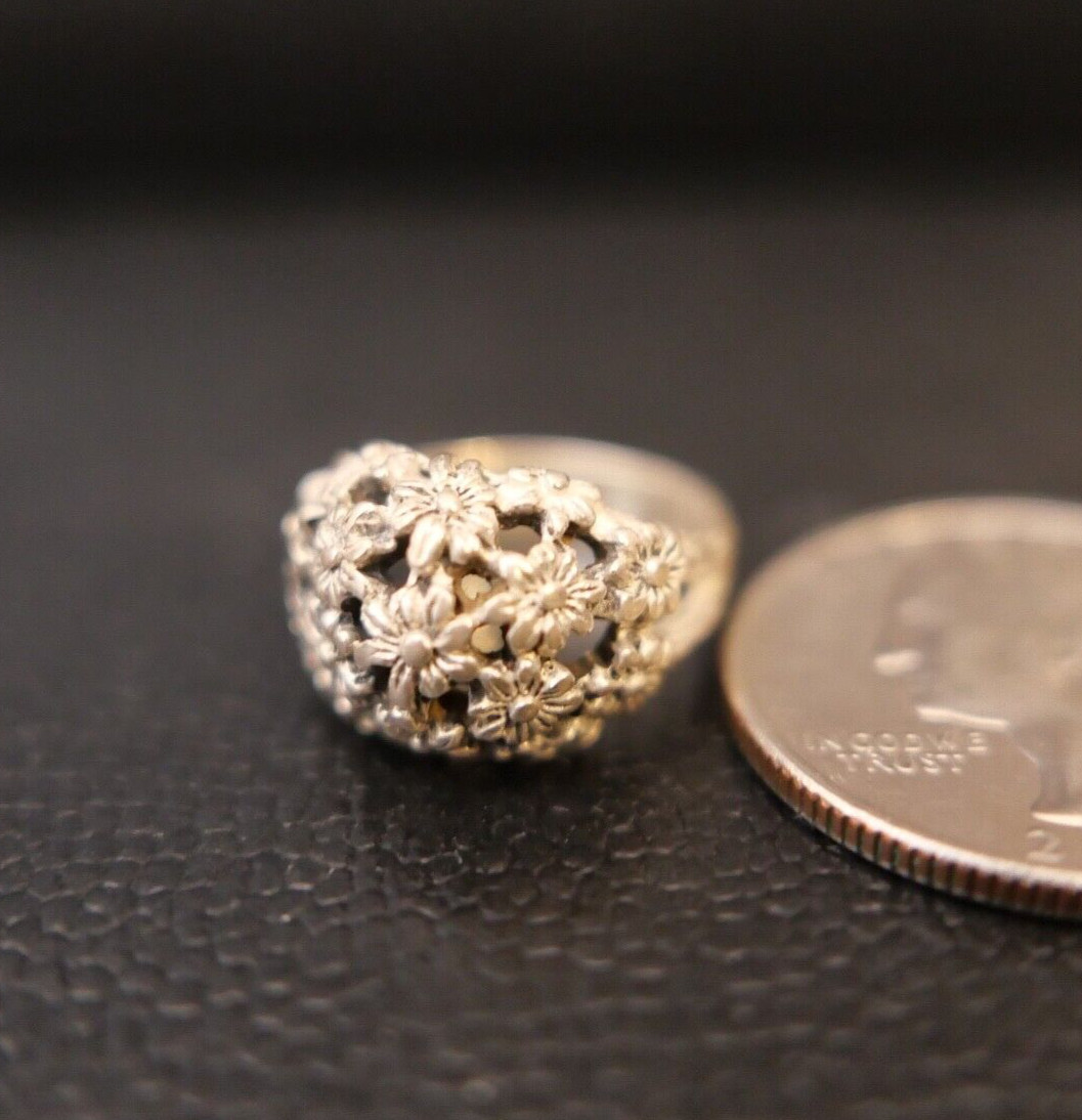 James Avery Margarita Daisy Flower Dome Ring Size 3 S… - Gem